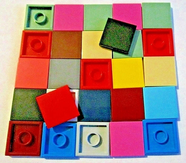 LEGO 2X2 TILES with Groove (Packs of 8 Tiles) Choose Colour Design 3068 ...