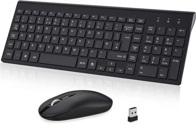Wireless Keyboard Mouse Combo Cimetech 2 4g Quite Slim Black Kf10 Tm013 R Kb £13 99 Picclick Uk