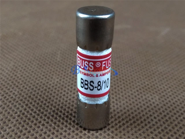 NEW BUSSMANN MIDGET Non-Indicating Fuse BBS-8/10 (BBS-0.8) 0.8 Amp 600V ...