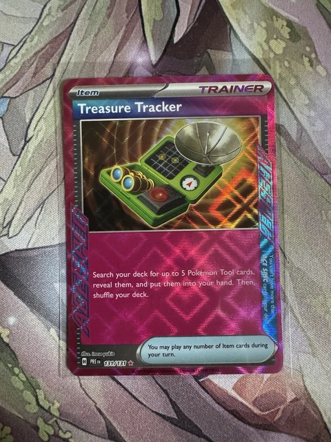 POKEMON TCG TREASURE Tracker 131/131 Ace Spec Prismatic Evolutions NM ...
