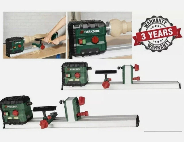 NEW! PARKSIDE 600W Wood Turning Lathe With 2 Chisels & Spanners ...