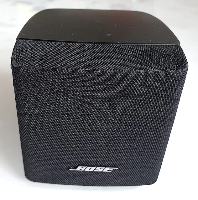 BOSE BLACK SINGLE Cube Speaker Acoustimass 3 5 10 15 Lifestyle 18 28 38 ...