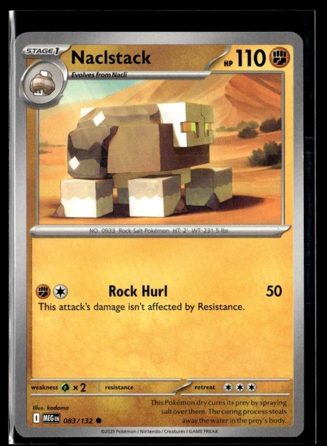2025 POKÉMON - Mega Evolutions Naclstack #83 $2.25 - PicClick CA