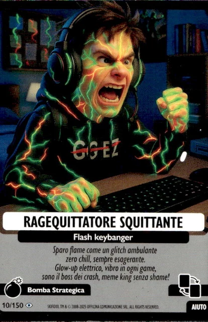 CARD SKIFIDOL ITALIAN Brainrot. Allucinazione Cosmica 2025 # 10 EUR 1 ...