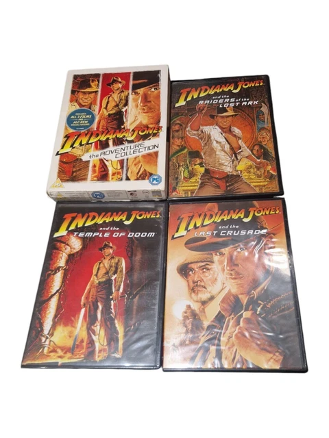 INDIANA JONES THE Adventure Collection DVD Trilogy Boxset £3.52 ...