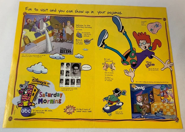 1998 ABC/DISNEY CARTOONS ad~ PEPPER ANN, DISNEY'S RECESS, DOUG £8.88 ...