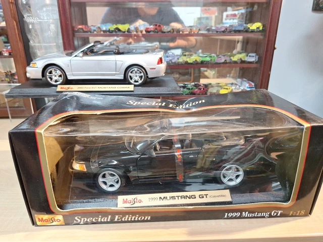MAISTO 1/18 EDITION Spéciale Noir 1999 Ford Mustang Gt Neuf EUR 44,93 ...