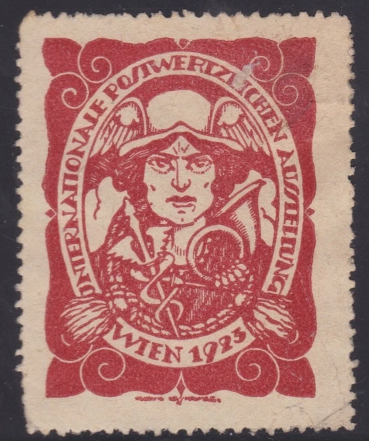 AUSTRIA VIGNETTE 1923 Exhibition Philatelic Vienna Nsg Cinderella $3.64 ...