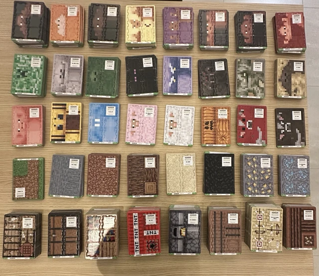 [FULL SET] WOOLWORTHS BigW 2025 Minecraft Cubeez With Collector Display ...