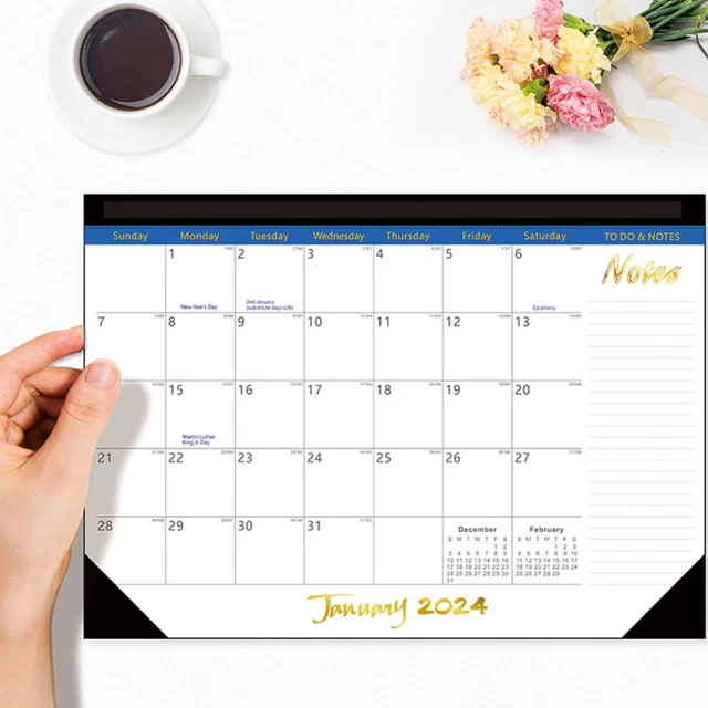 EASY-TO-READ CALENDAR COMPACT 2024-2025 English Wall Desktop Set 18 ...
