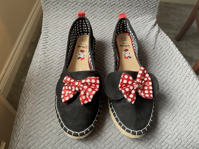 DISNEY MINNIE MOUSE Ladies Slip On Canvas Shoes Size 7 New Unused £14. ...