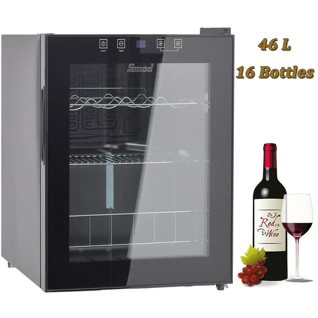 SMAD WEINKÜHLER WEINKÜHLSCHRANK Weinschrank Mini Bar Weinkühlschrank 16 Flaschen EUR 199,00 ...