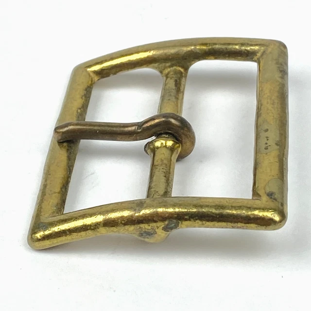 WWII US ARMY Garrison Belt Buckle Solid Brass Enlisted Military Uniform ...