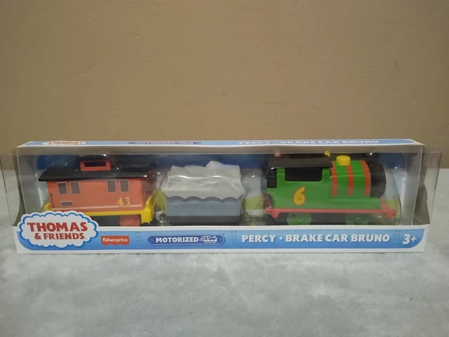 THOMAS & FRIENDS Percy & Brake Car Bruno Motorized Battery-Powered Toy ...