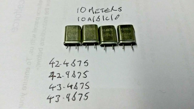 YAESU FT-101ZD,FT-107,FT-707,FT-901,FT-902, 10 meter Crystals ,Complete ...