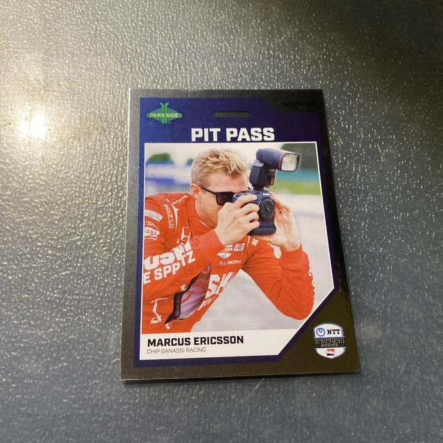 2024 PARKSIDE NTT Indy Car Racing PIT PASS Card MARCUS ERICSSON EUR 1 ...