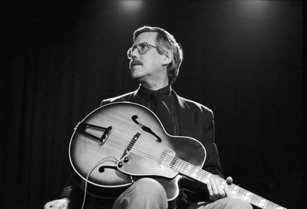 IRISH JAZZ GUITARIST Louis Stewart performing at Jazzhus 1990 OLD PHOTO ...