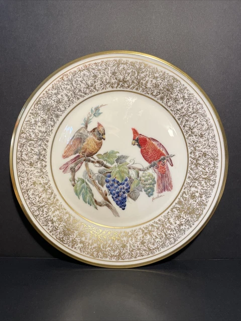 LENOX BOEHM BIRDS China Cardinal Plate Limited Edition 1976 $15.00 ...