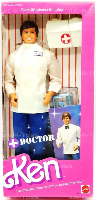 BARBIE DOCTOR KEN Doll 1987 Mattel No. 4118 NRFB $104.29 - PicClick AU