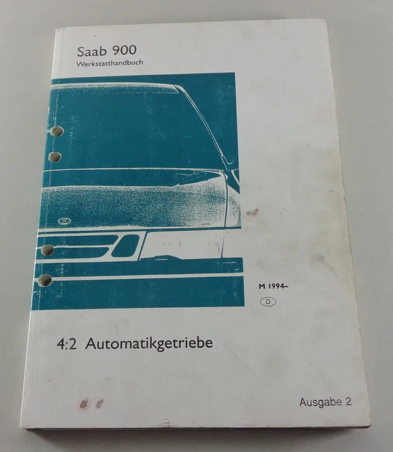 MANUEL D'ATELIER SAAB 900 Transmission Automatique Année-modèle De 1994 ...