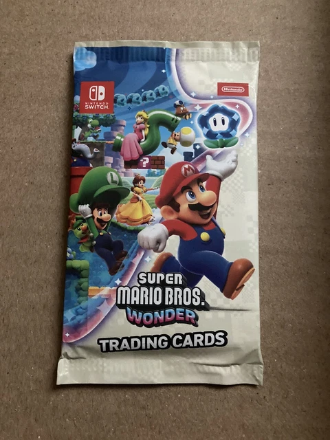 SUPER MARIO BROS Wonder - TRADING CARD PACK ONLY - New & Sealed In-Hand ...