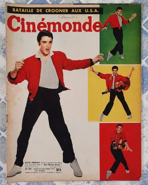 REVUE MAGAZINE CINEMONDE cover Elvis Presley 1211 1957 americana EUR 9 ...