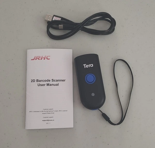 TERA MINI 2D QR Wireless Barcode Scanner, Waterproof Shockproof Pocket ...