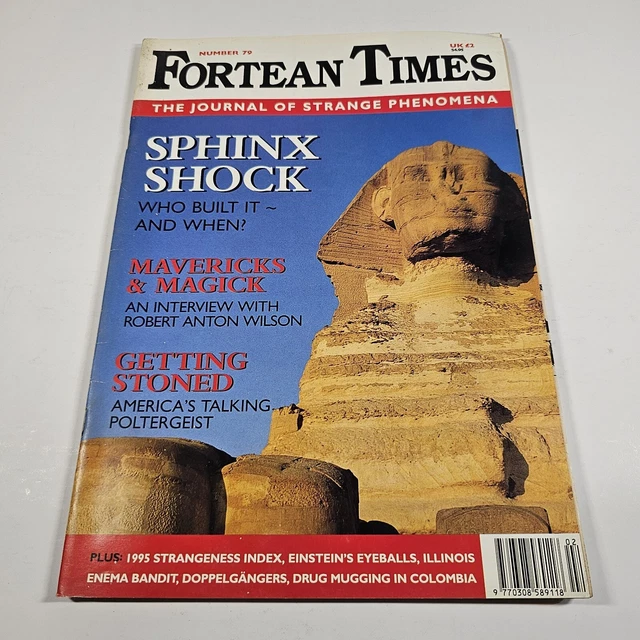 FORTEAN TIMES MAGAZINE Issue 79 February/March 1995 Sphinx Shock Poltergeist £9.99 - PicClick UK