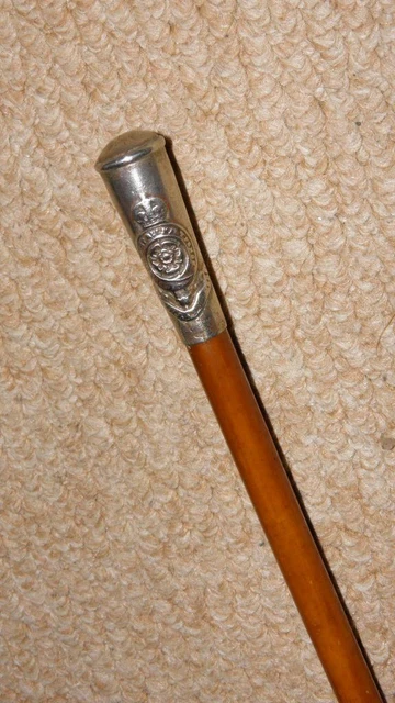 WW1 MILITARY ROYAL Fusiliers - City of London Swagger Stick - Silver ...