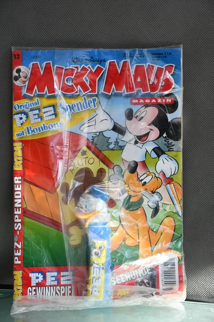 OVP MICKY MAUS Magazin EXTRA Heft PEZ Spender Bonbon Donald Duck 32 1 ...