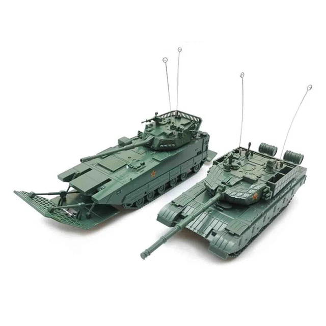 2X 1:72 SCALE Tracked Crawler Chariot Tank Chariot Model Miniature ...
