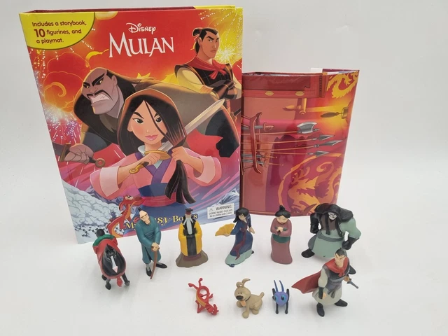 DISNEY MULAN MY Busy Books With 10 Figurines and a Playmat Hardcover £ ...