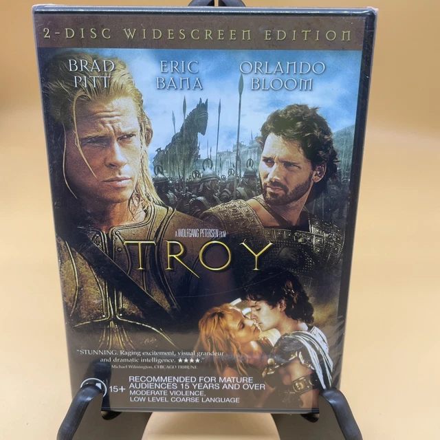 TROY DVD BRAD Pitt Eric Bana 2 Disc Widescreen edition R4 Brand New ...