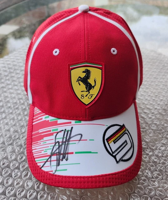 F1 PUMA FERRARI Sebastian Vettel SIGNED Personal Cap Hat NOT FOR SALE ...