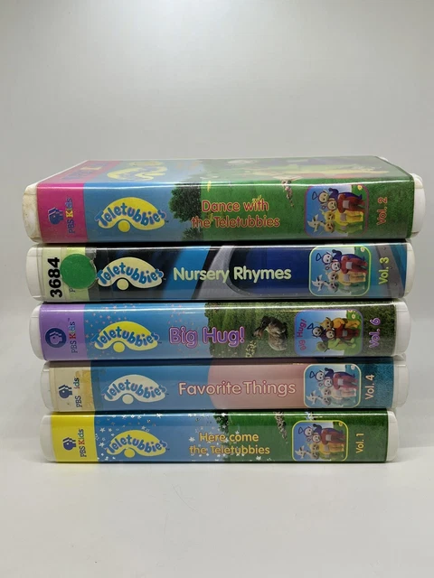 LOT OF 5 Teletubbies VHS Tapes PBS Kids Vol 1 2 3 4 & 6 Please See ...