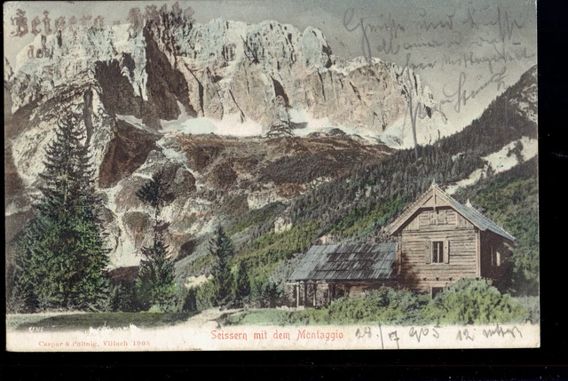 VALBRUNA (UDINE). JOF Fuart. SEISERAHUTTE. Alpi Giulie. Vg. c/fr. 1905 ...