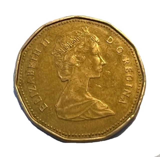 CANADA ONE DOLLAR 1987 - 1989 Loonie Coin. old Canadian $1 Old money £8 ...