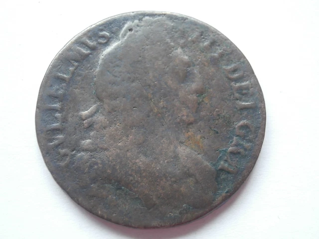 GB ANTIQUE CONTEMPORANEOUS Stuart COPPER William III 1696 Token Crown £ ...