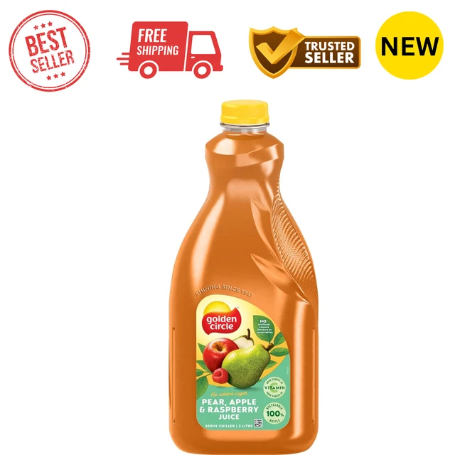 GOLDEN CIRCLE PEAR, Apple & Raspberry Juice No Added Sugar Fruit Juices ...