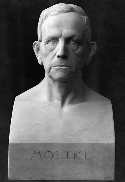 HELMUTH VON MOLTKE the Elder Field Marshal Germany bust by Her- 1910 ...