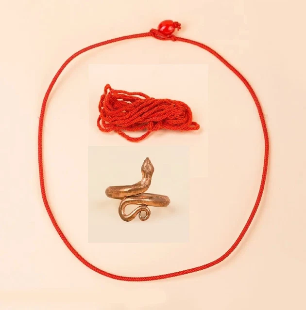 ISHA LIFE LINGA Bhairavi Pendant Rope Devi Abhaya Sutra Large Copper ...