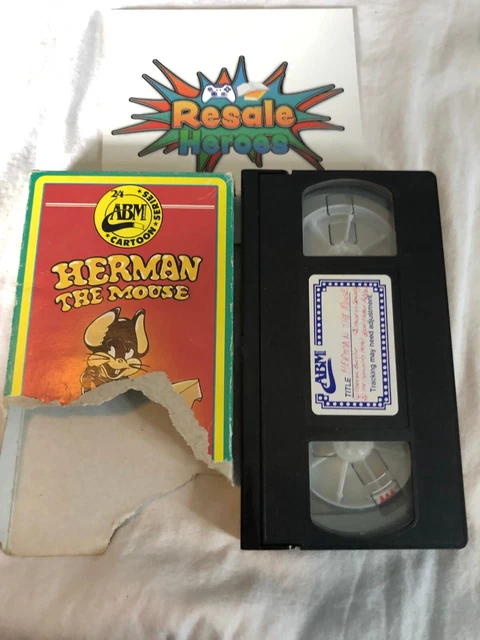 HERMAN THE MOUSE - Cheese Burglar Cartoon - Cassette Tape VHS Movie $12 ...