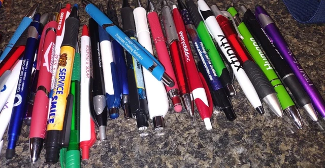 LOT OF 150+ Advertising Pens For Collection Collector Business Click ...