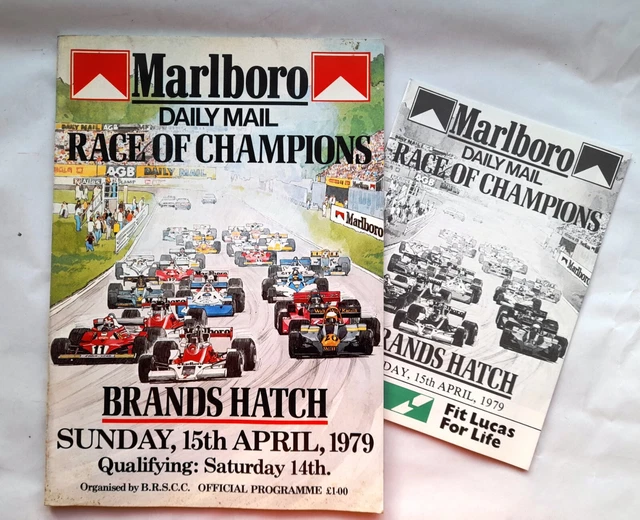MARLBORO DAILY MAIL Race Of Champions Programme 1979. £5.99 - PicClick UK
