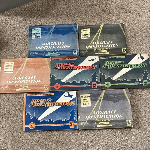 A COLLECTION OF 7 Aircraft identification booklets £8.99 - PicClick UK