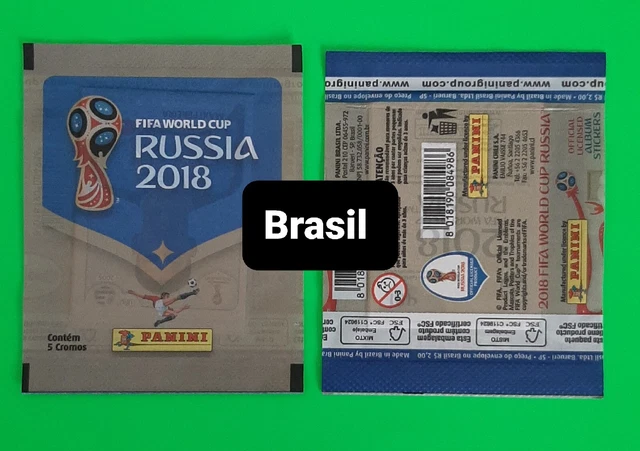 PANINI PACK FIFA World Cup Russia 2018 BRASIL Comtén 5 Cromos bustina ...