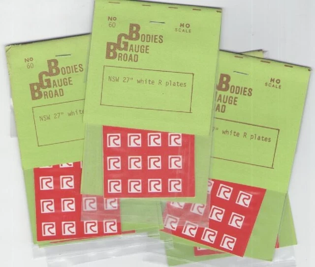 HO SCALE NSW R logos for 1960's BOGIE EXCHANGE wagons #2 $5.99 ...