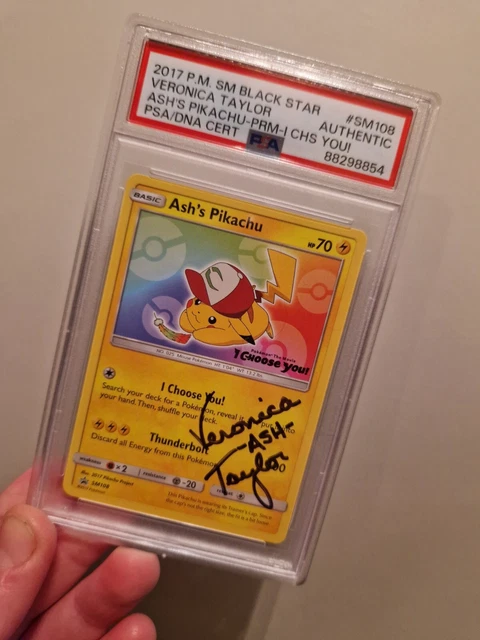 PSA 10 POKEMON Ash's Pikachu Signed Autograph Veronica Taylor Ash ...