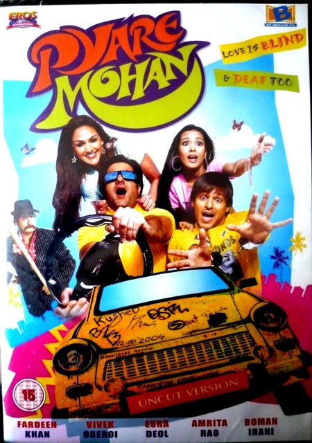 PYARE MOHAN (UNCUT Version) - New Eros Bollywood Dvd - Fardeen Khan ...