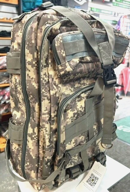 CVLIFE TACTICAL MILITARY Assault Backpack Molle Patch Camokhaki NWT $24 ...